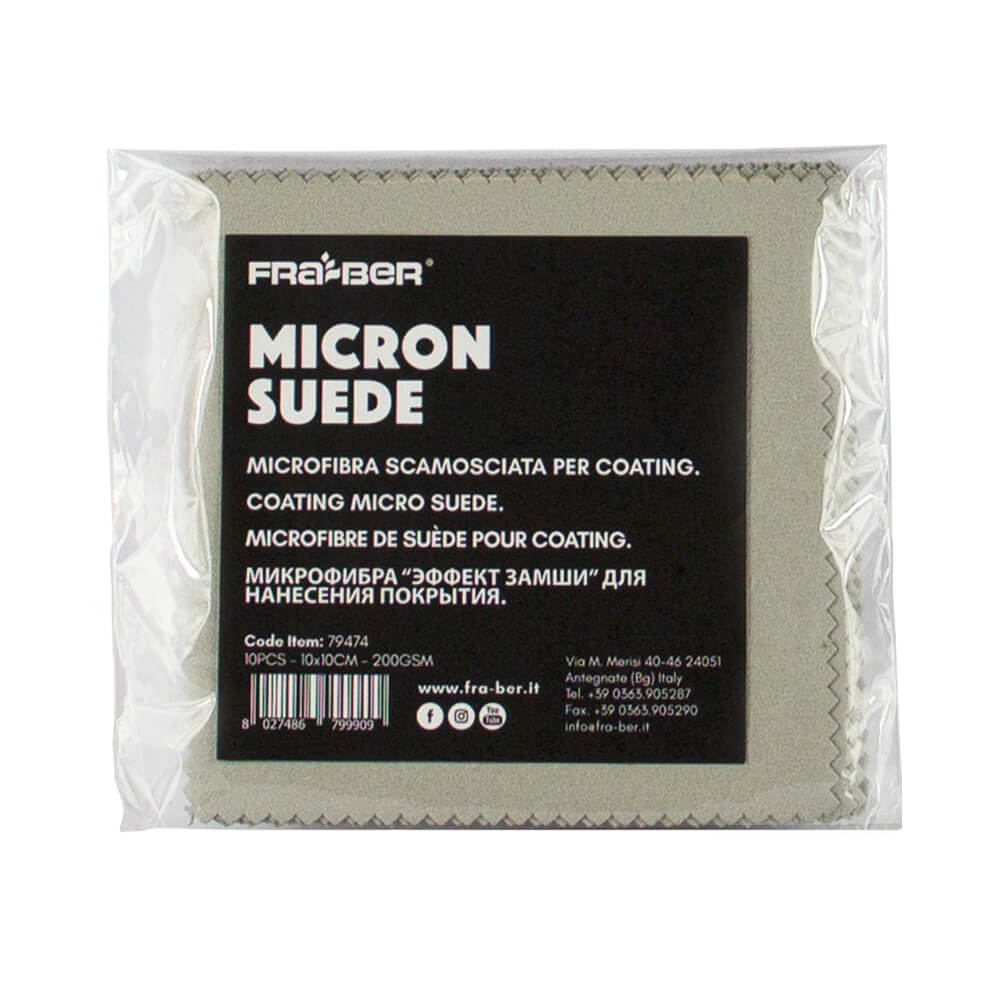 Suede Microfiber Applicator 200 GSM 10x10 cm Micron Suede - INNOVACAR